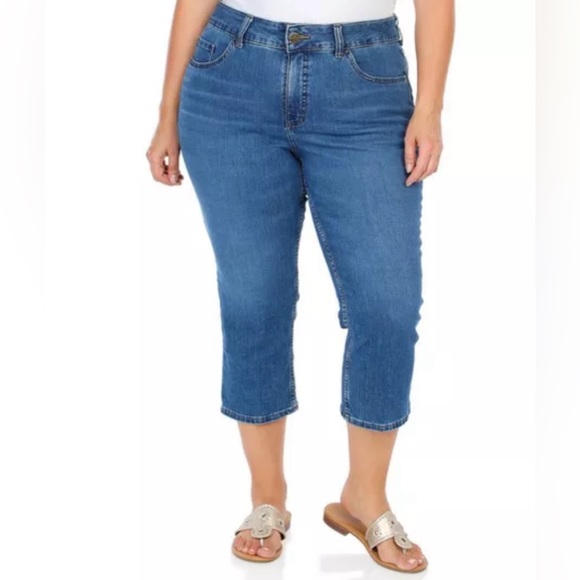 Terra & Sky | Pants & Jumpsuits | Nwt Terra Sky Denim Jean Cuffed ...